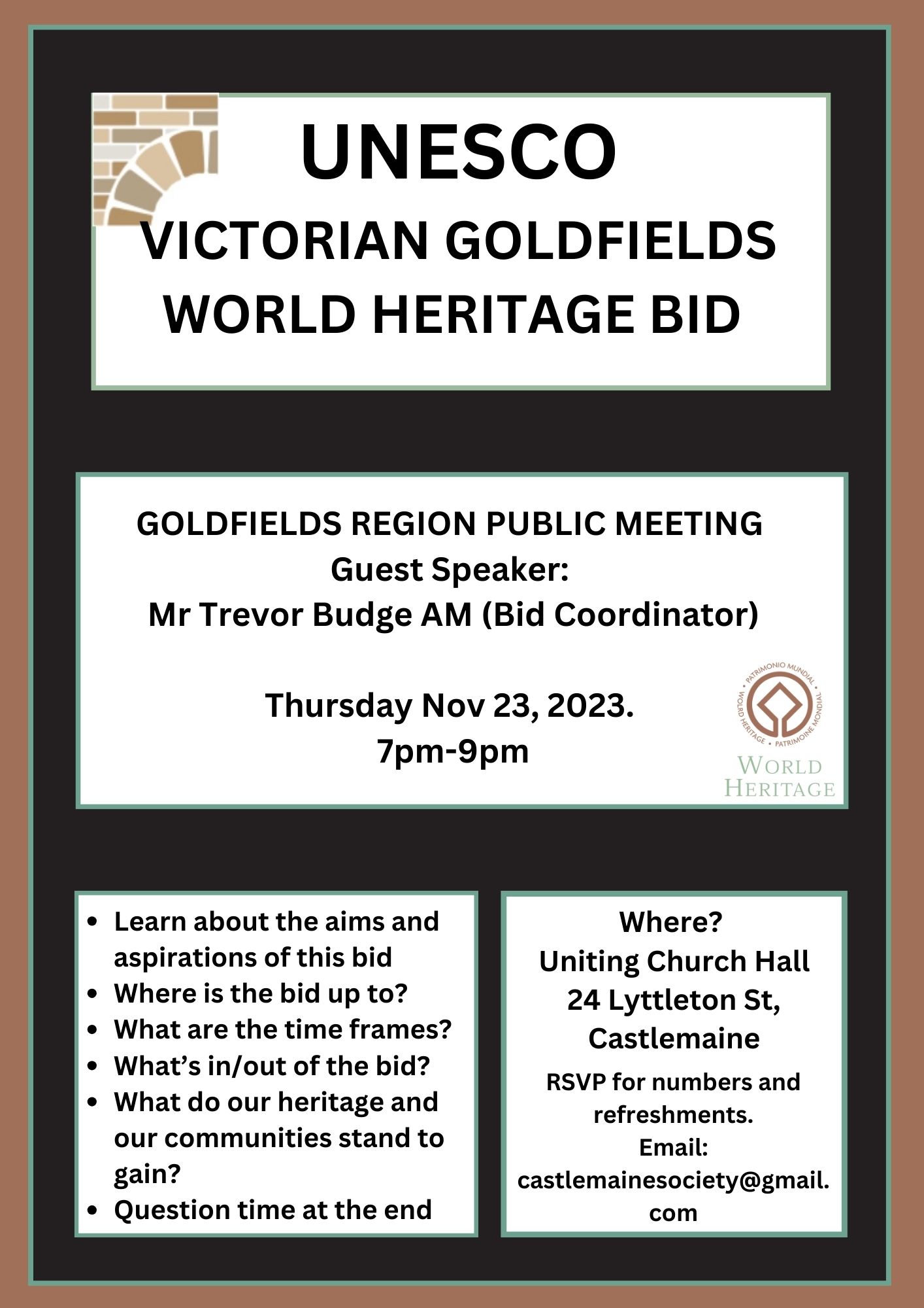 CASSOC Hosts Victorian Goldfields WHL Bid Information Session ...